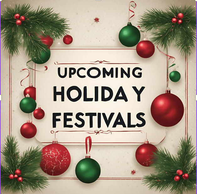 Upcoming Holiday Festival Weekend: November 14-17, 2024 - Festival ...
